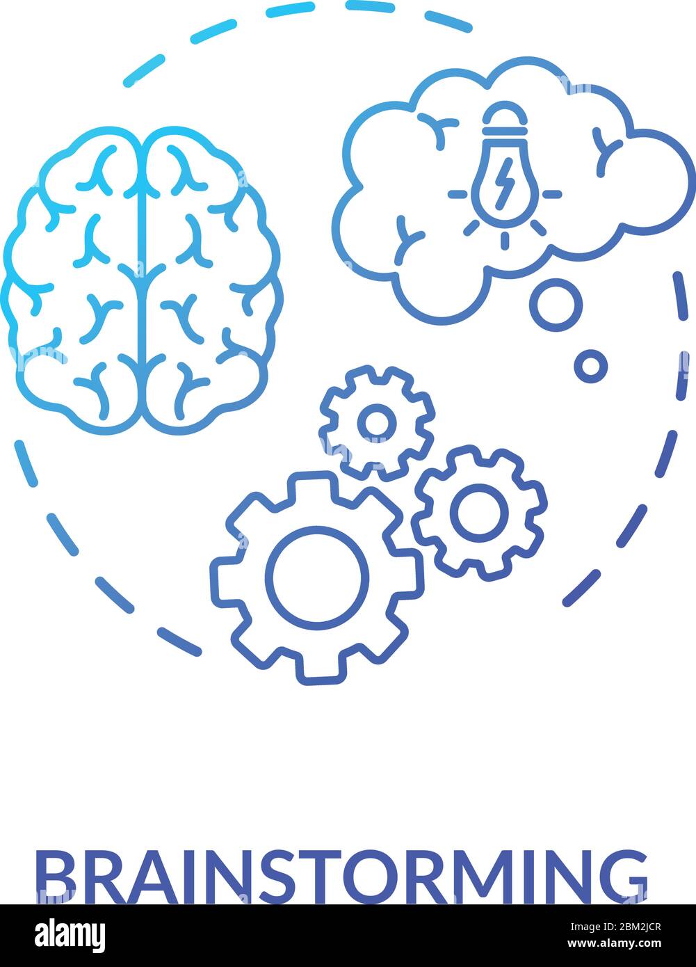 General idea brainstorm concept round hi-res stock photography and ...