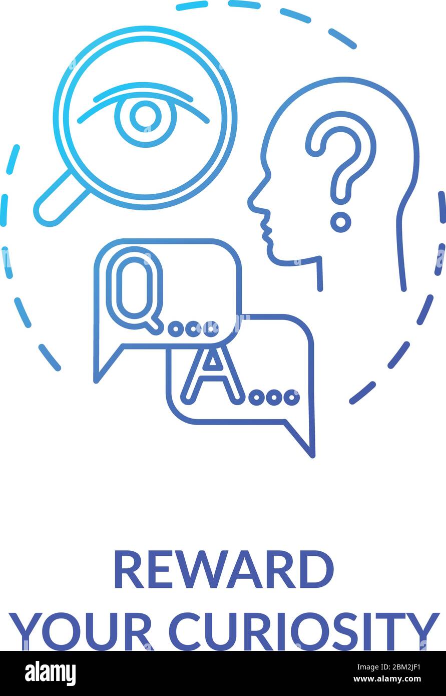 Reward your curiosity concept icon Stock Vector Image & Art - Alamy