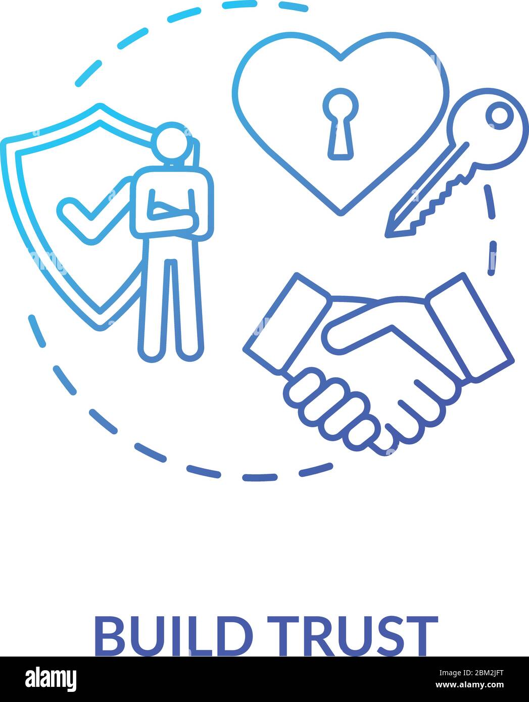 Build trust concept icon Stock Vector Image & Art - Alamy