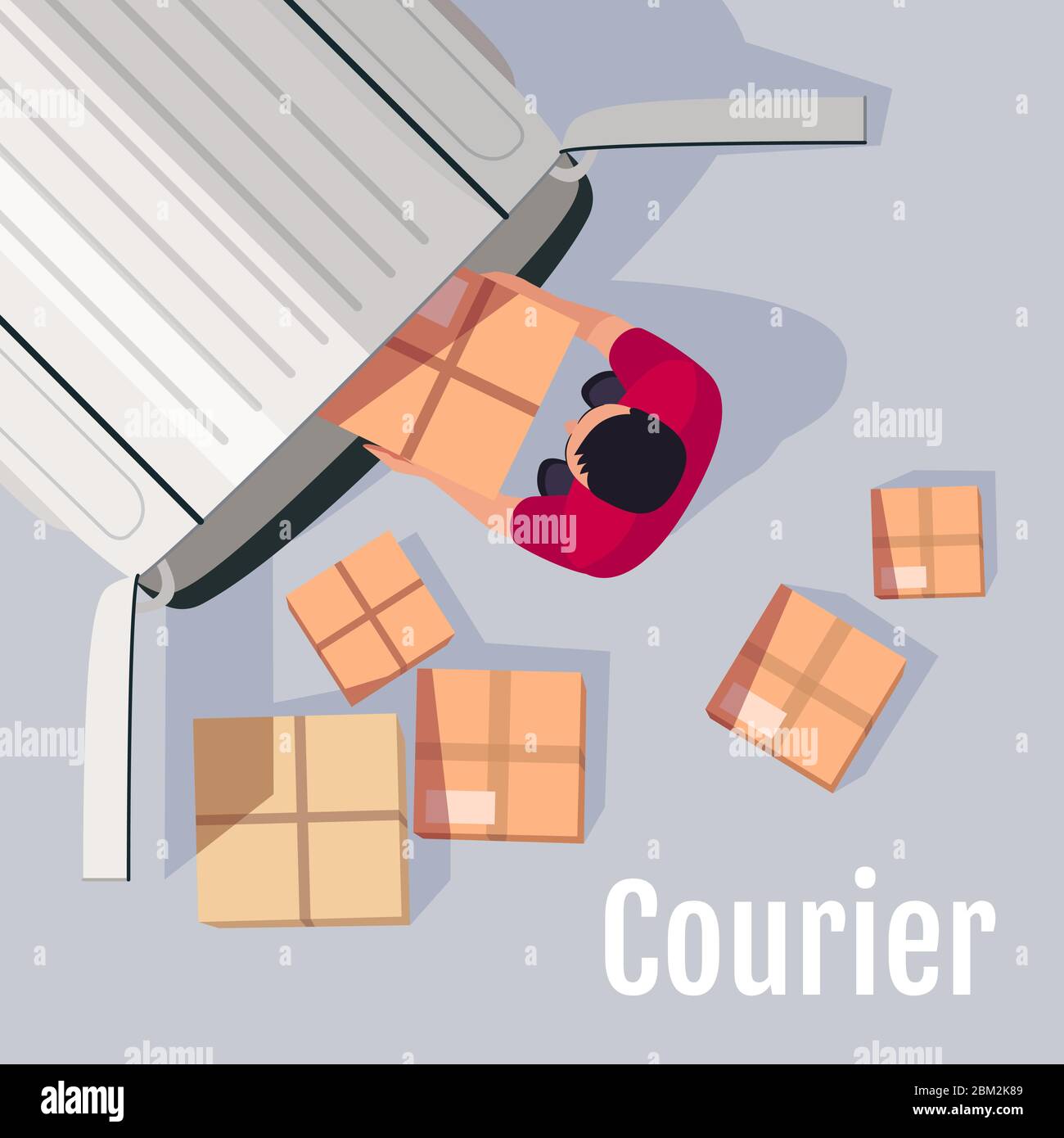 Courier social media post mockup Stock Vector Image & Art - Alamy