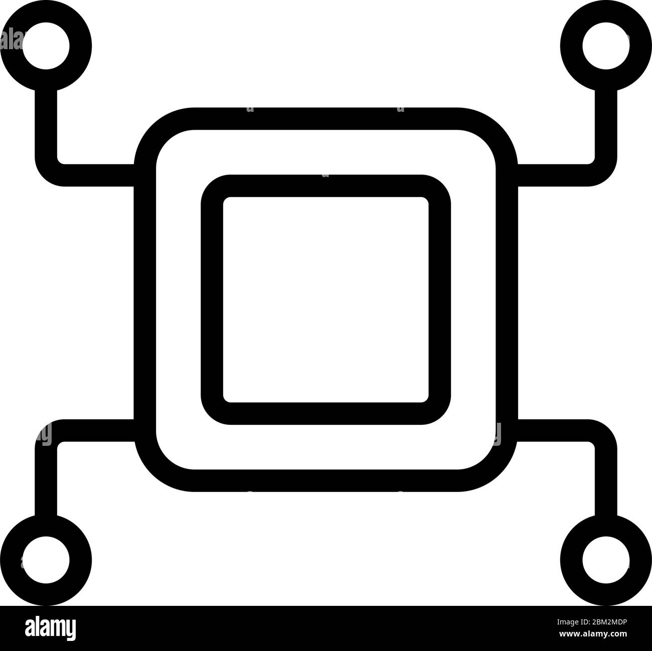 microarray analysis icon vector outline illustration Stock Vector Image ...