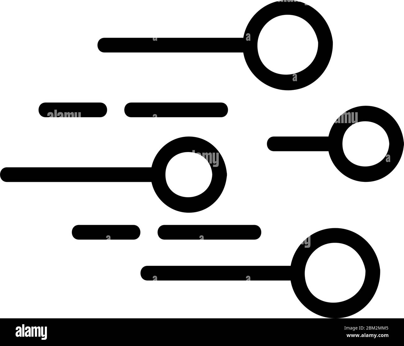 linear network data icon vector outline illustration Stock Vector Image ...