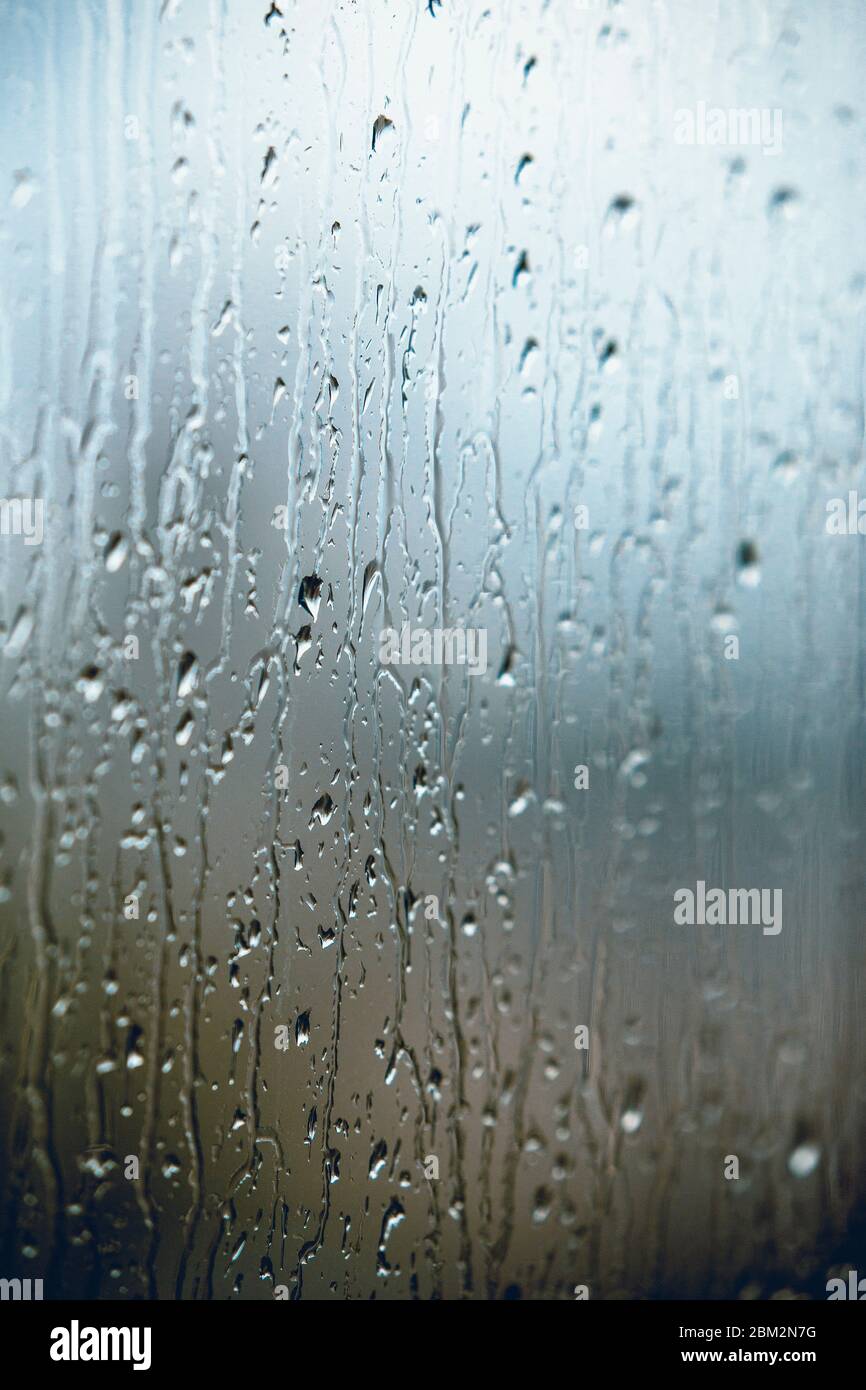 Rain drops on window Stock Photo - Alamy