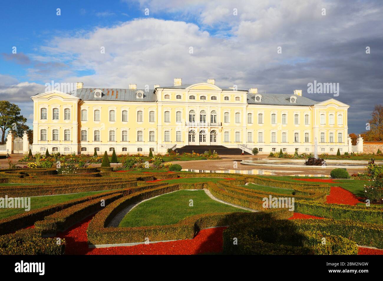 At the Rundale Castle in Latvia Stock Photo - Alamy