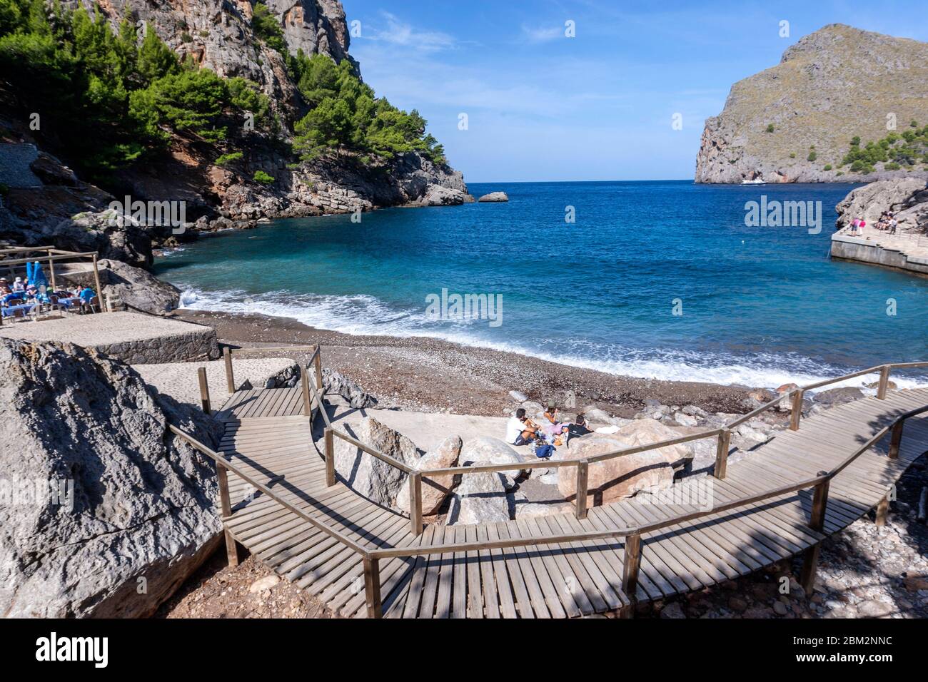 Cala beach in Torrent de Pareis , Sa Calobra, Balearic Islands, Spain ...