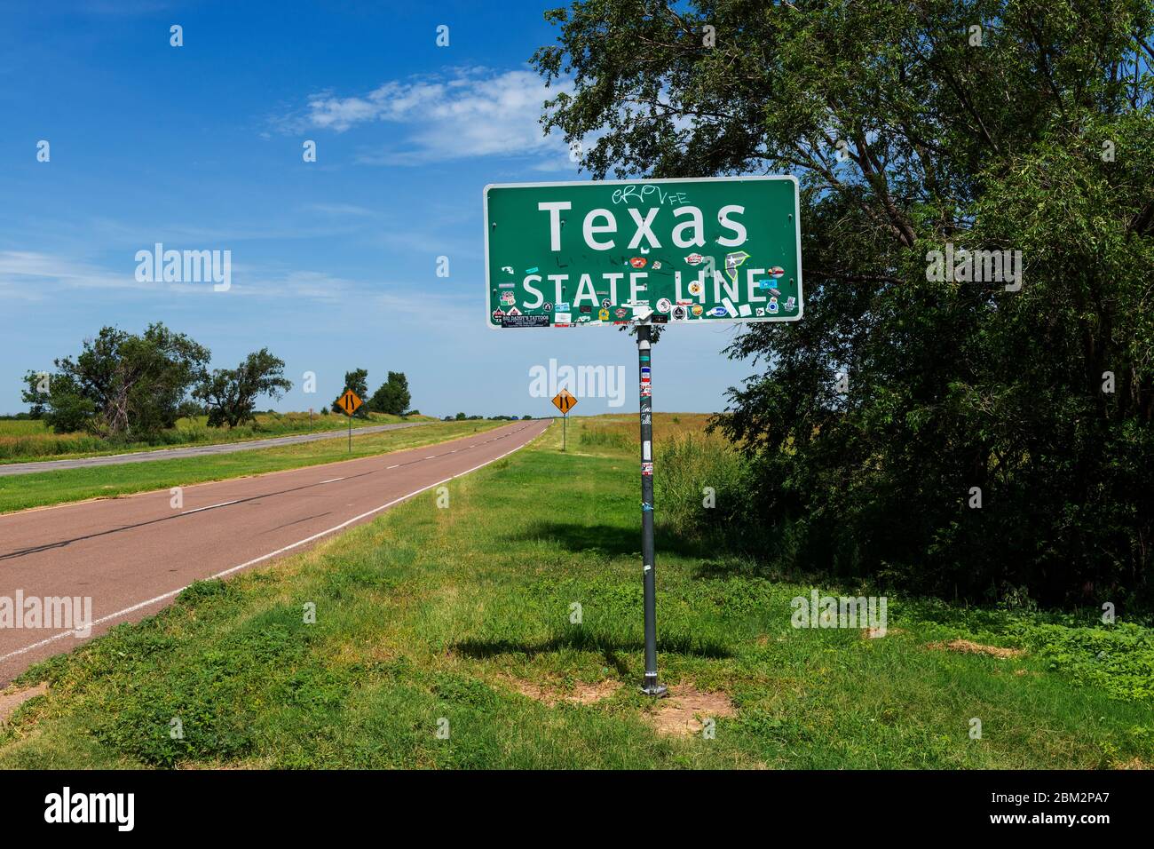 Texas state line hi-res stock photography and images - Alamy