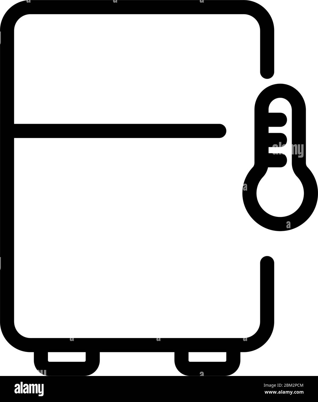 maintaining temperature in refrigerator icon vector outline ...