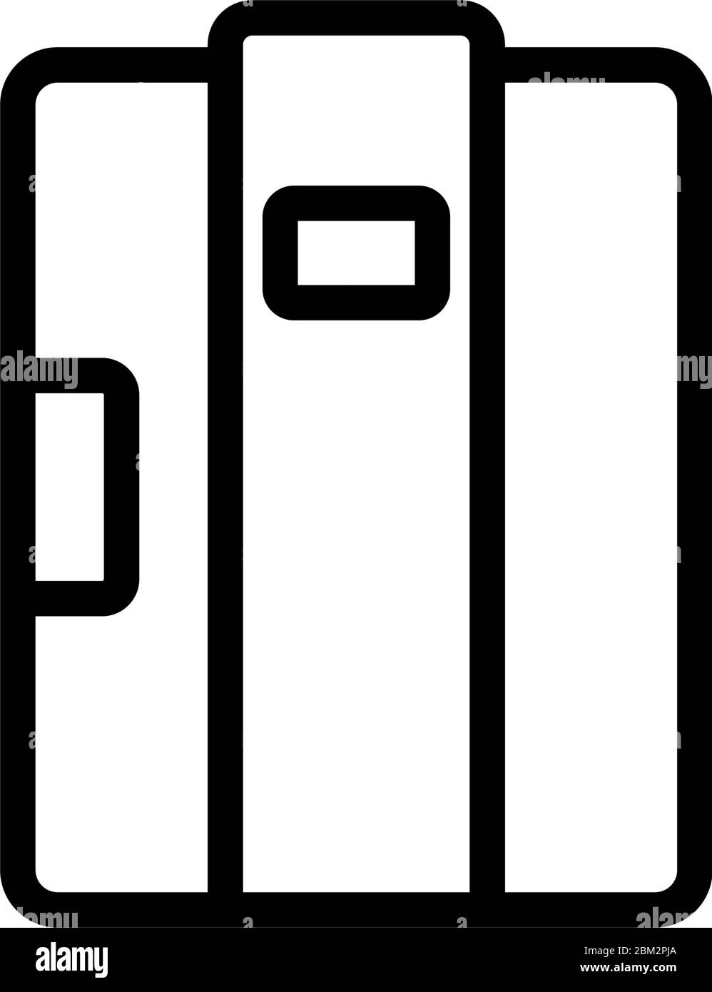 doors to refrigerated container icon vector outline illustration Stock ...