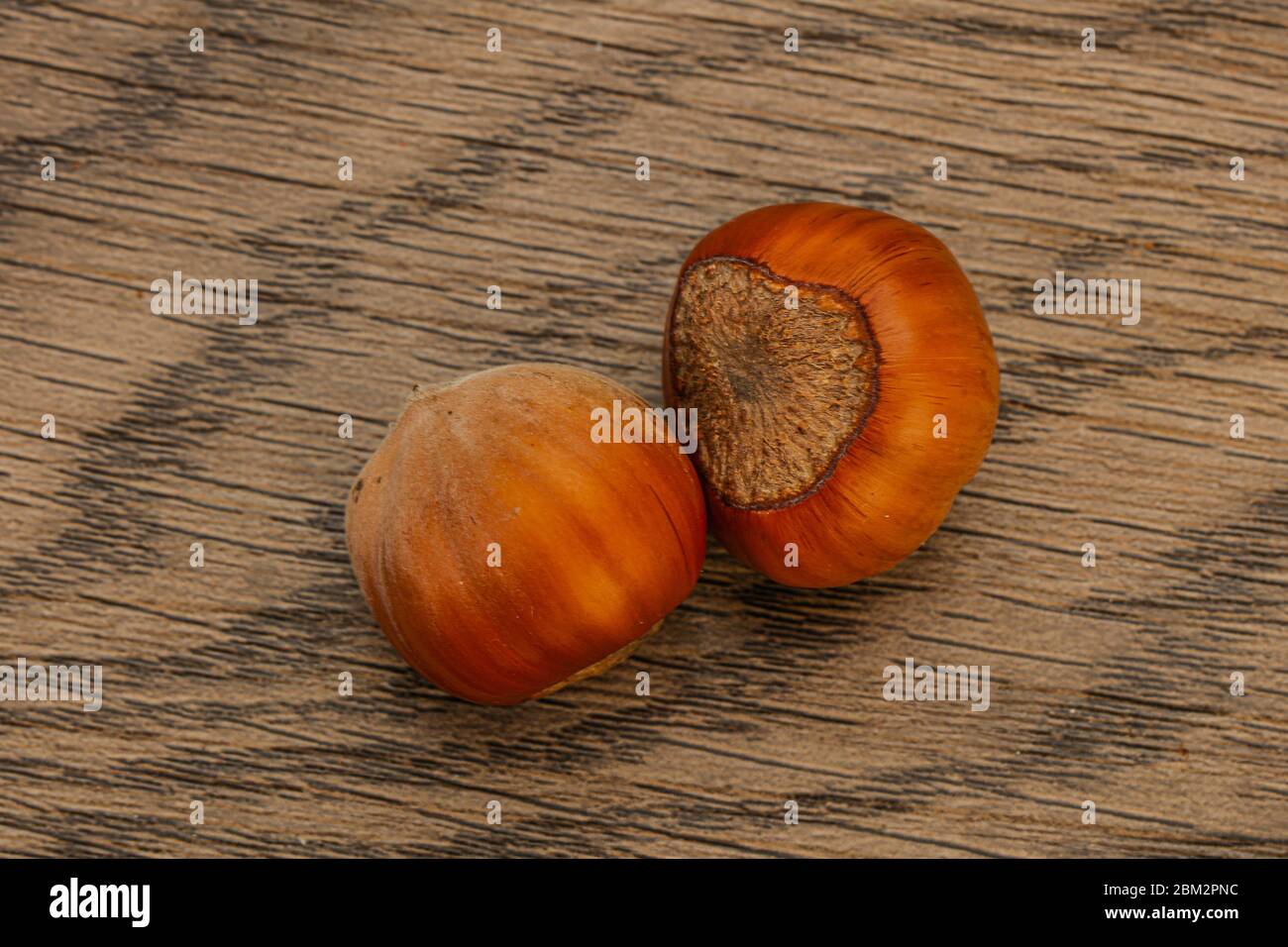 Two ripe tasty Whole hazelnut (hazel Stock Photo - Alamy