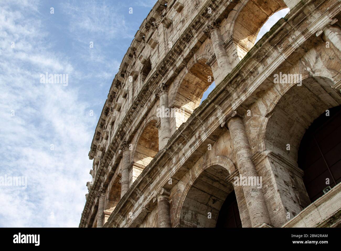 Detail of the arches of the Coliseum or Colosseum Stock Photo - Alamy