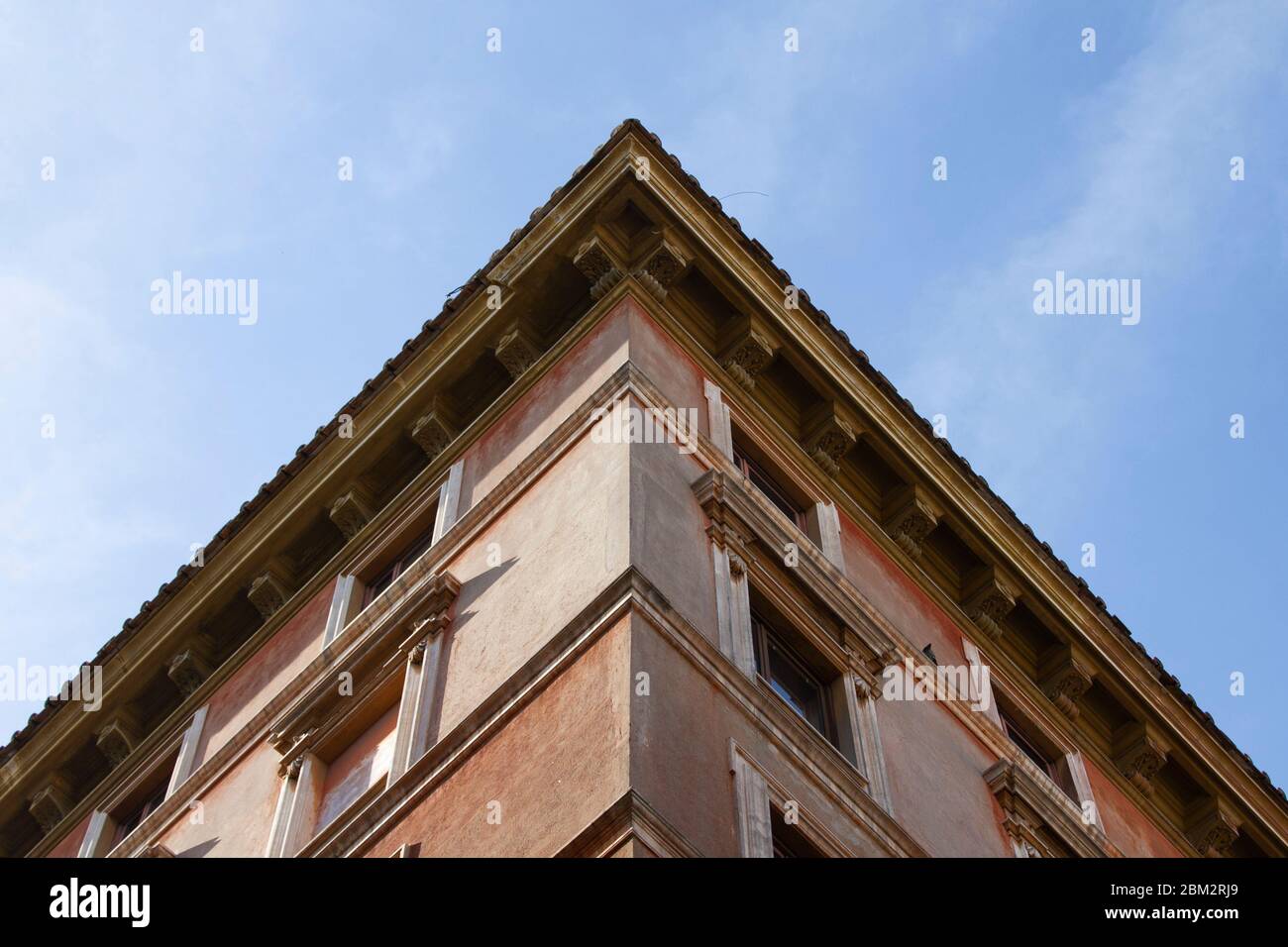 Corner of an old roman building Stock Photo - Alamy