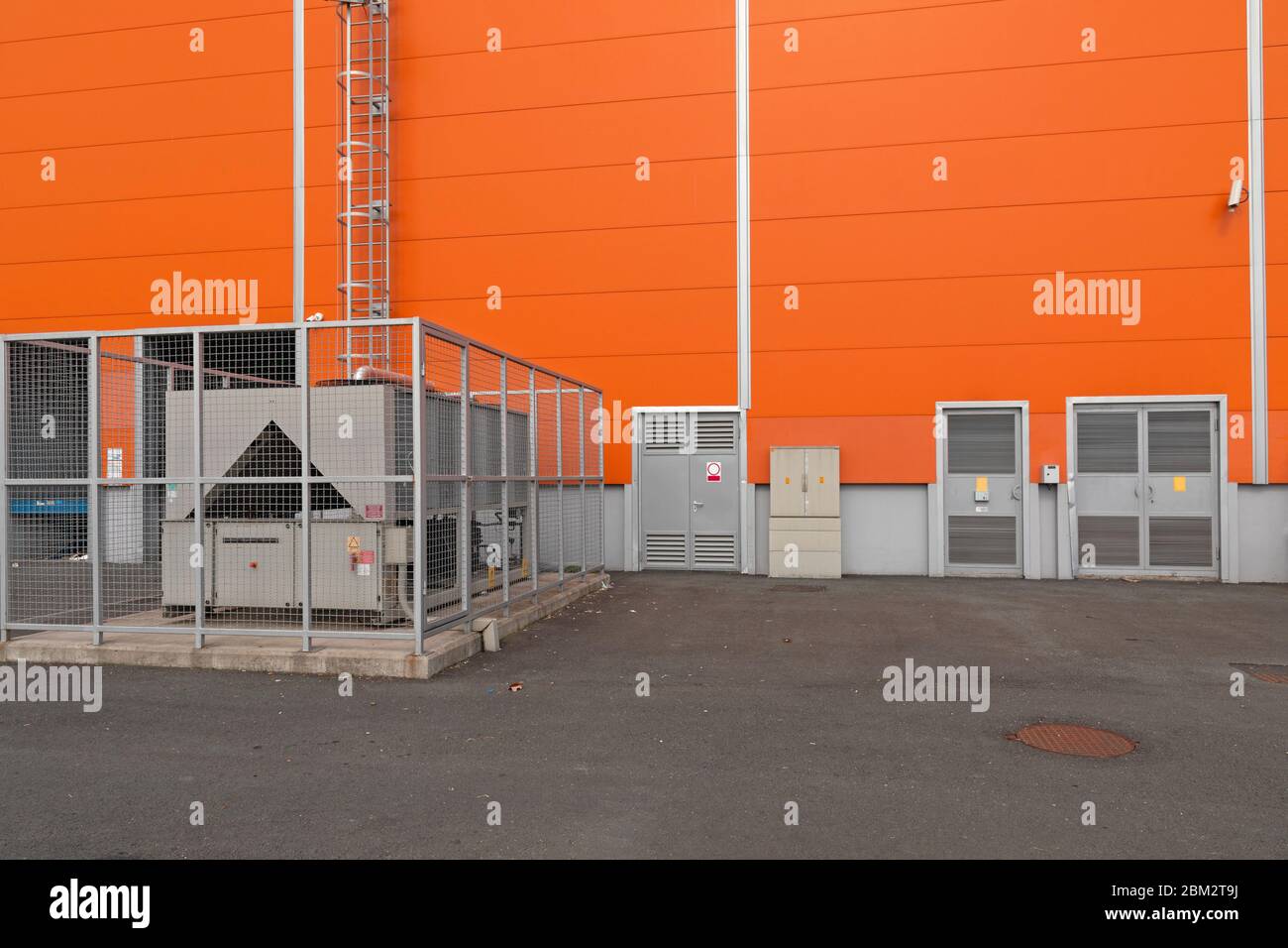 Air Conditioner and Power Unit at Warehouse Stock Photo - Alamy