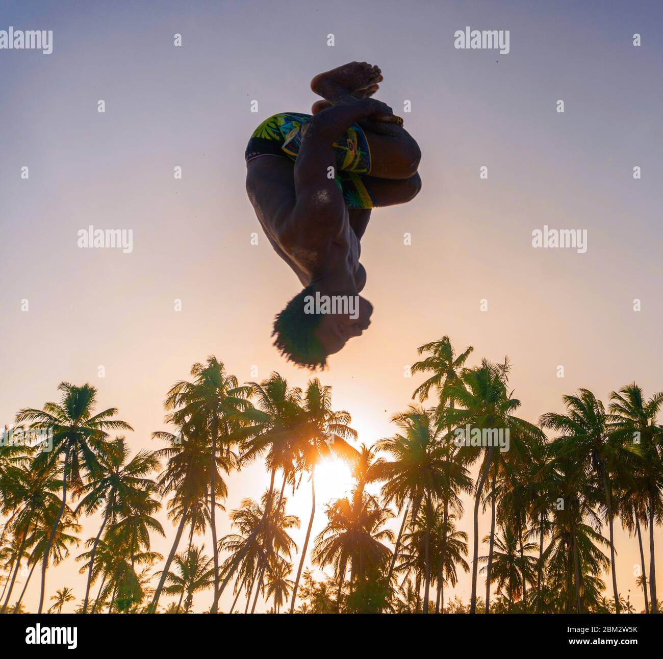 Young Attractive Muscular and Strong Athletic Black African Man at the ...