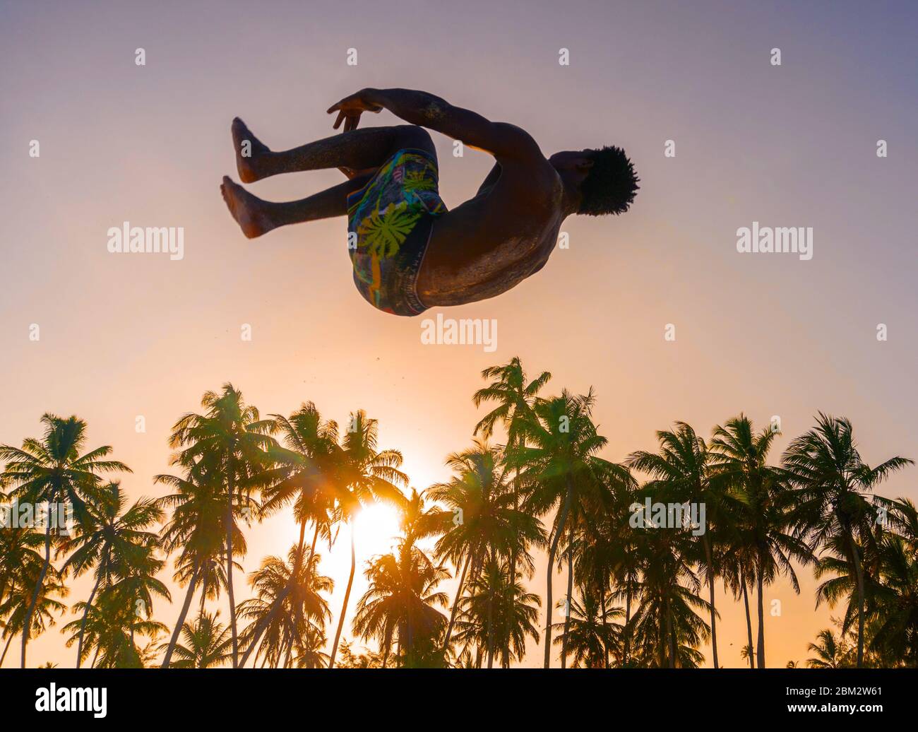 Young Attractive Muscular and Strong Athletic Black African Man at the ...