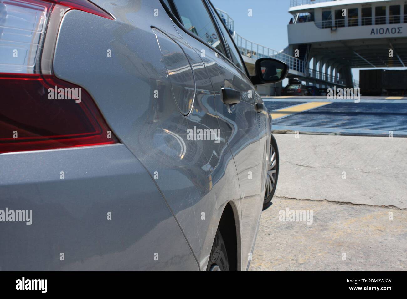 Ferry - car loading Stock Photo - Alamy