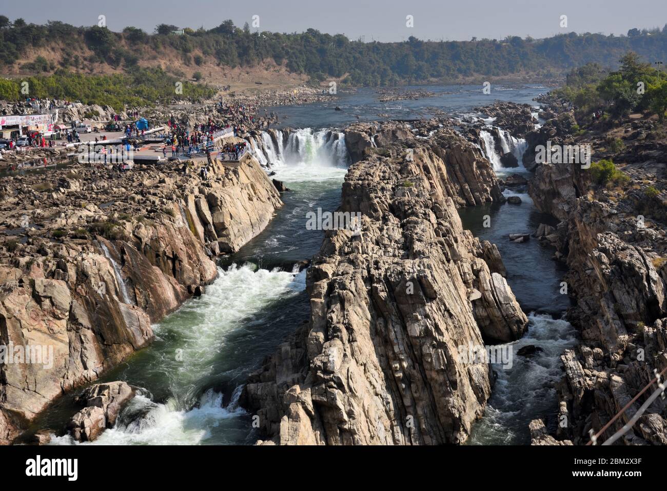 The fury of Dhuadhar water falls. Jabalpur, Madhya Pradesh (INDIA Stock ...