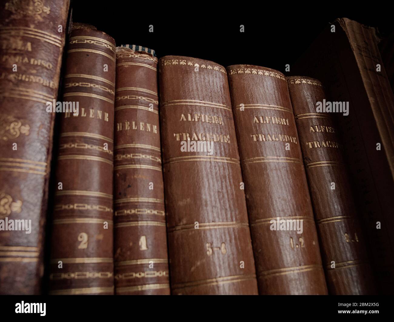 Ancient Italian Books Stock Photo - Alamy