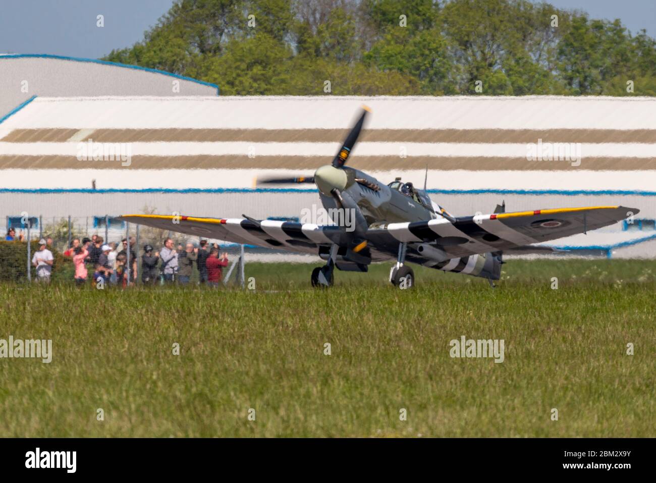 Royal Air Force Battle of Britain Memorial Flight Spitfires visited ...