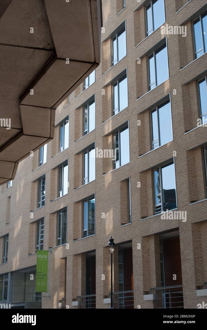 Modern Architecture Detail Brick Windows Smooth Minimal City Lit ...