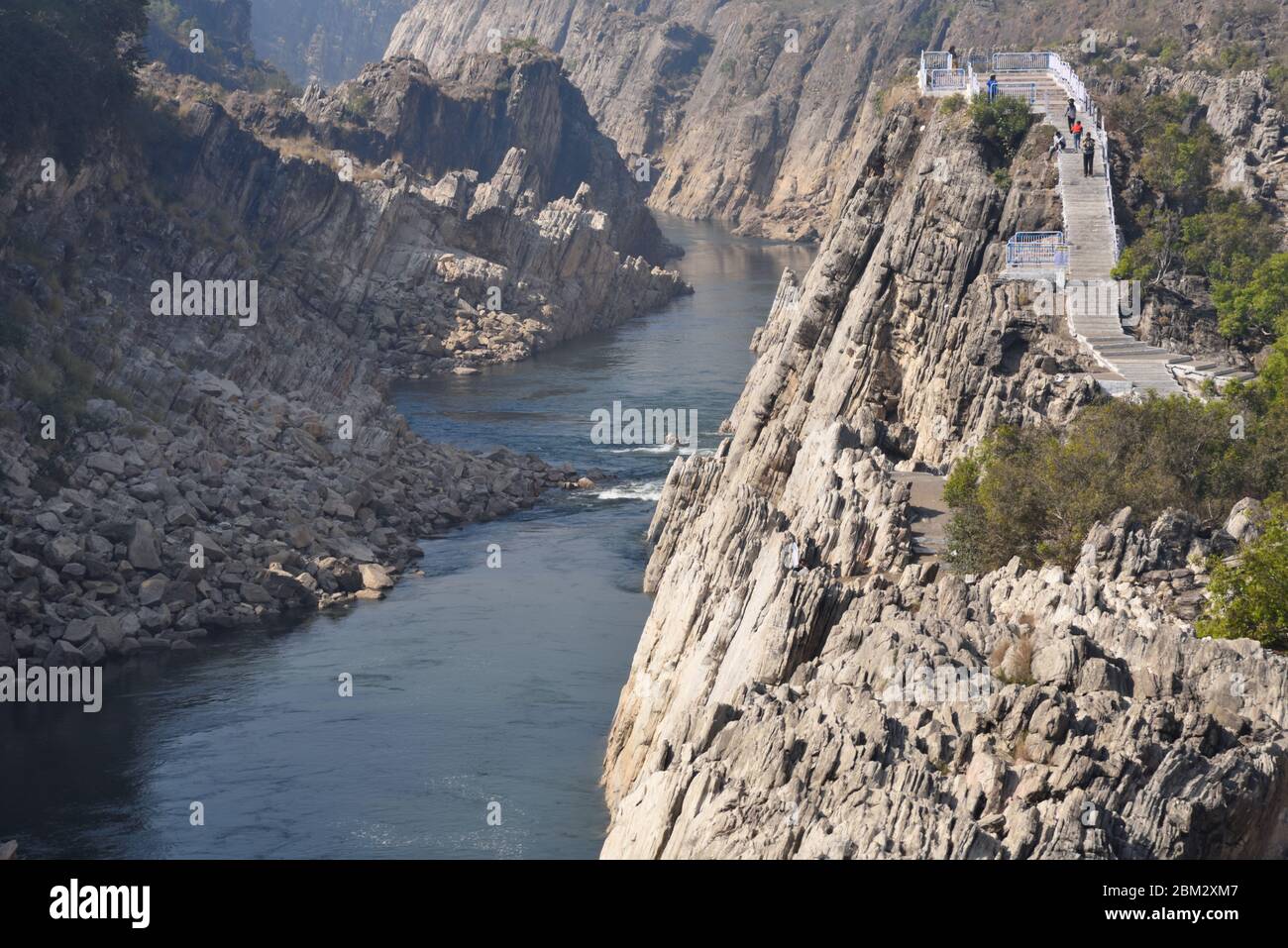 The fury of Dhuadhar water falls. Jabalpur, Madhya Pradesh (INDIA Stock ...