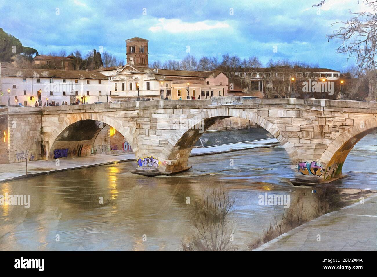 Palatino bridge hi-res stock photography and images - Alamy