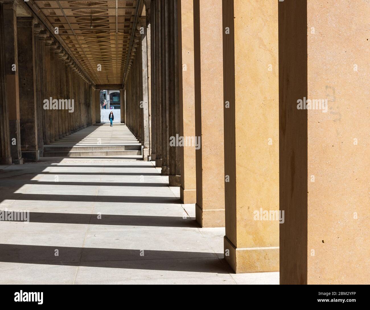 Lone figure at end of passage hi-res stock photography and images - Alamy