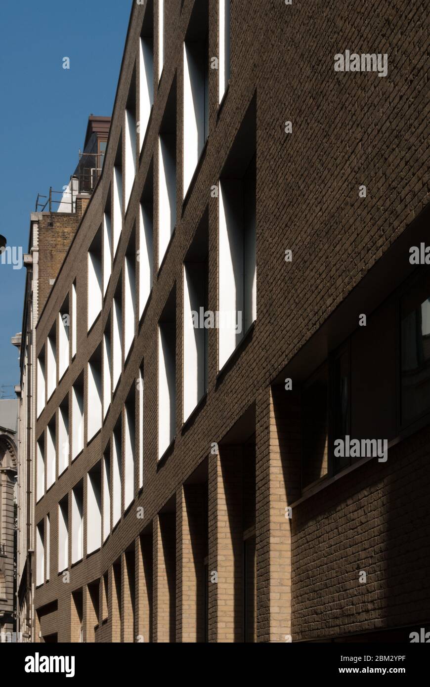 Modern Architecture Detail Brick Windows Smooth Minimal City Lit ...