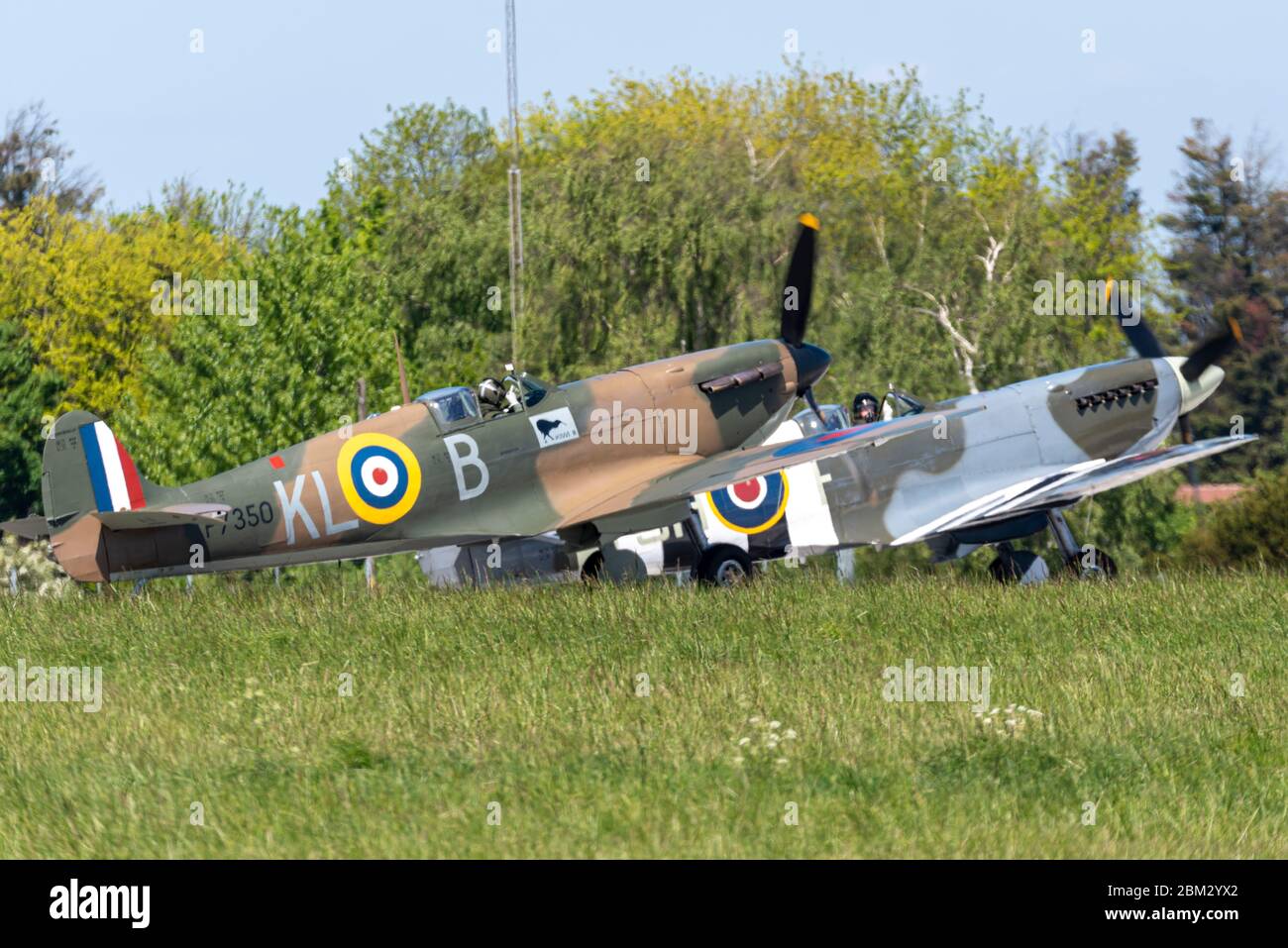 Royal Air Force Battle of Britain Memorial Flight Spitfires visited ...