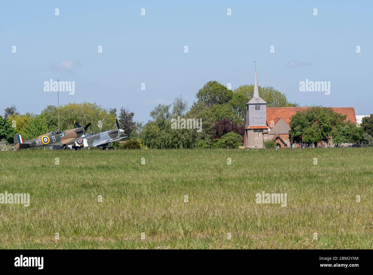 Royal Air Force Battle of Britain Memorial Flight Spitfires visited ...