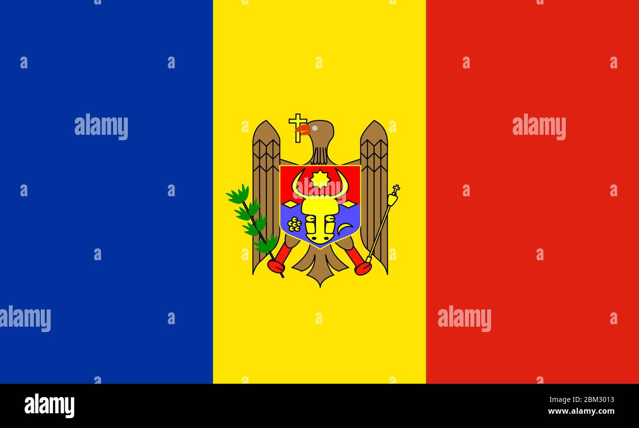 flat moldovan flag Stock Photo - Alamy