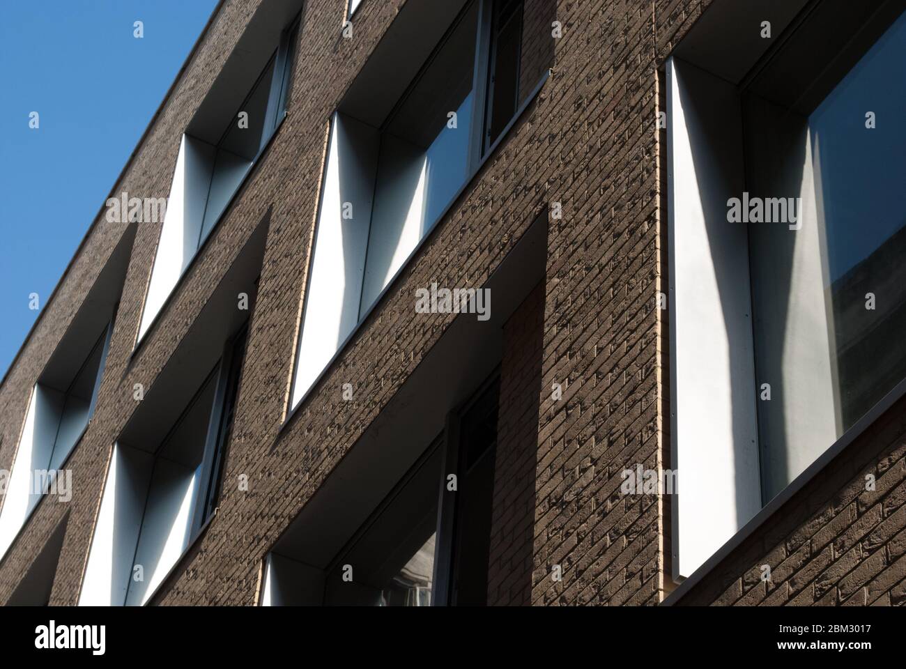 Modern Architecture Detail Brick Windows Smooth Minimal City Lit ...