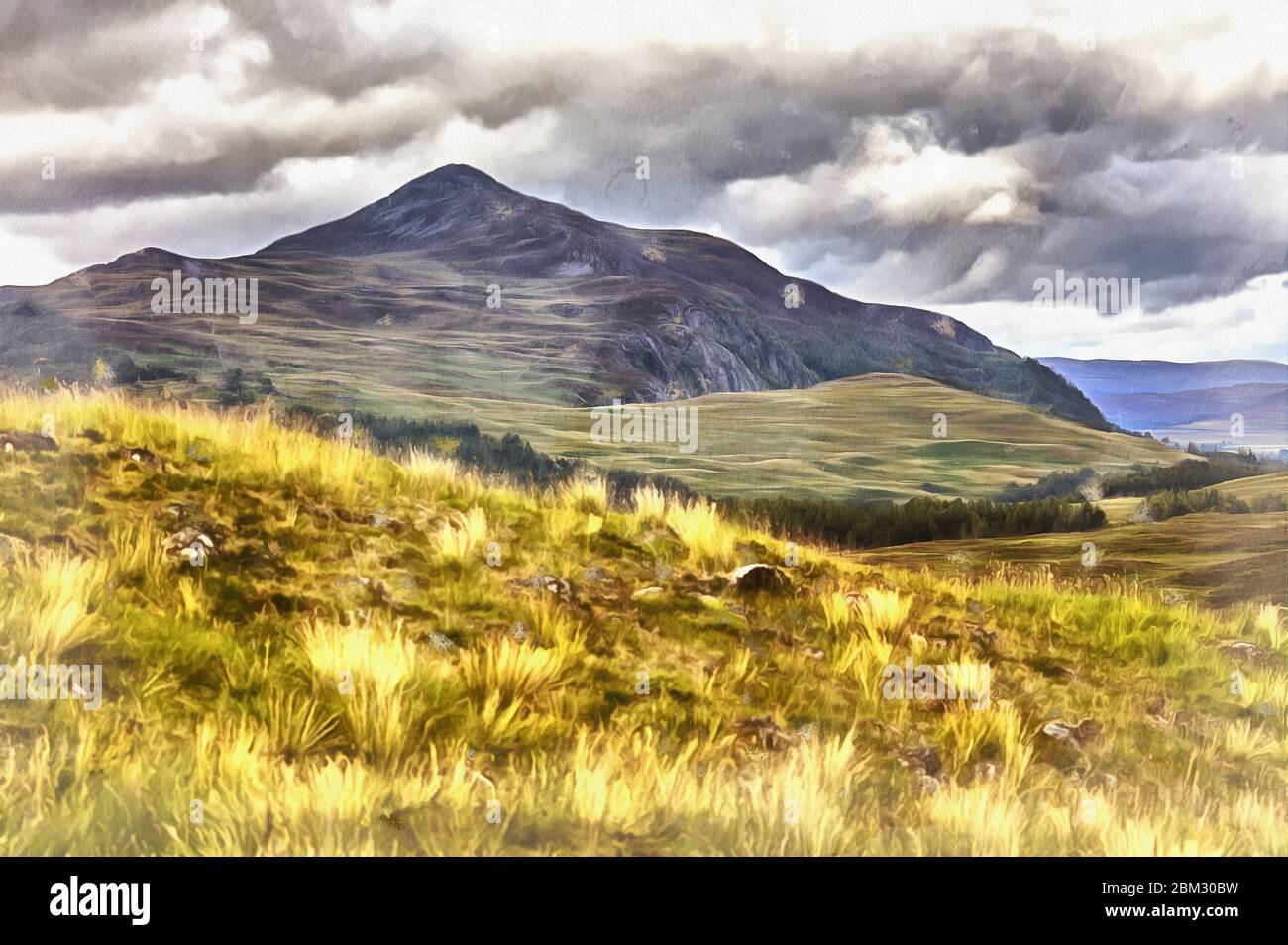 Scottish landscape paintings hi-res stock photography and images - Alamy