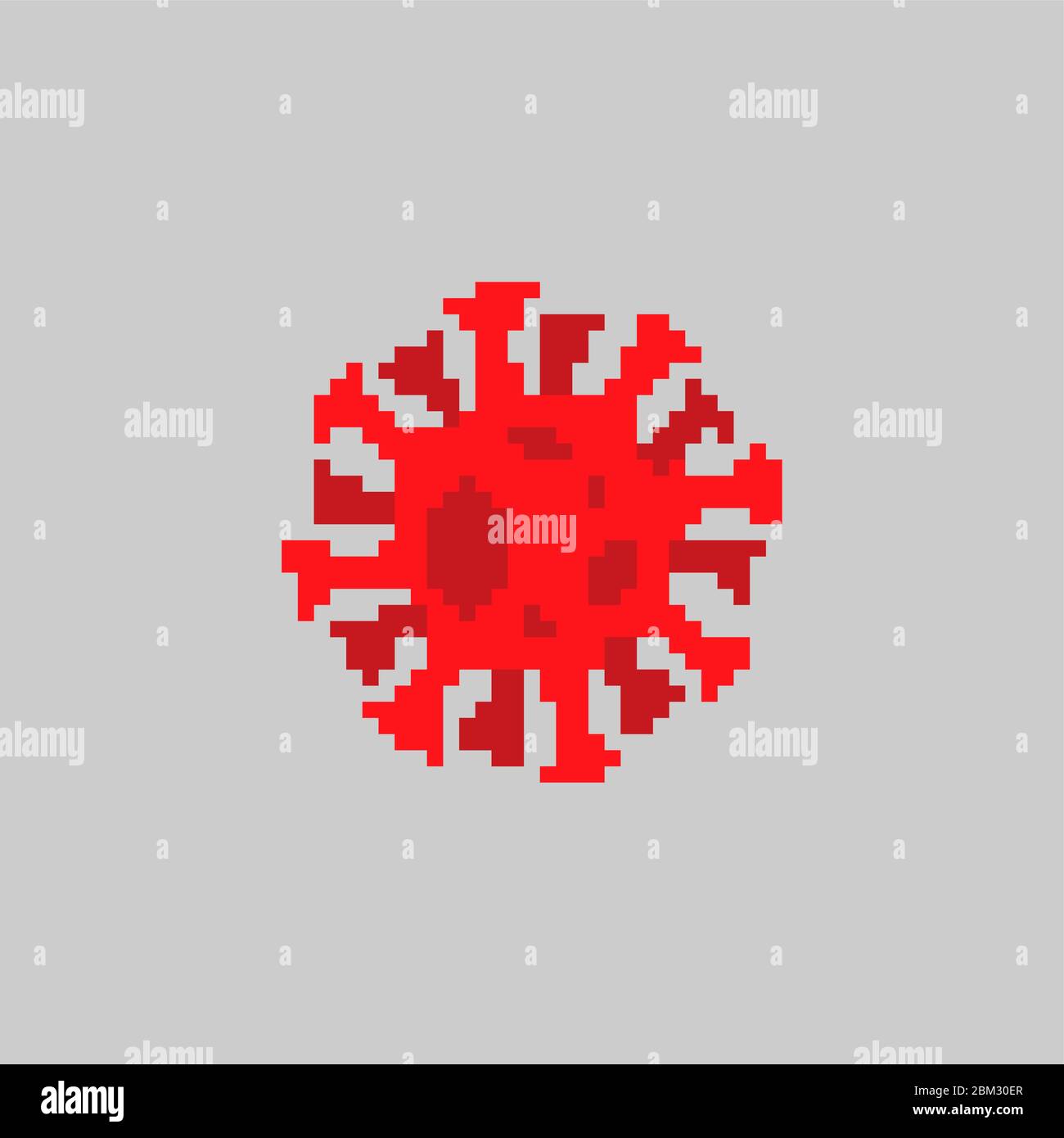 Coronavirus pixel art. virus 8 bit. Pixelate Global epidemic disease ...