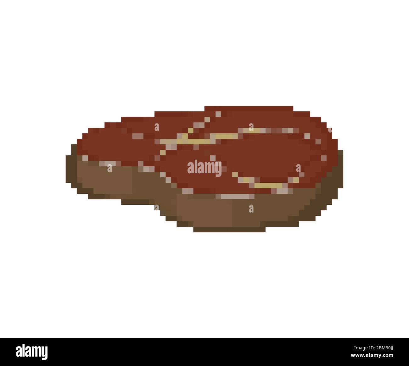 Piece of meat pixel art. pork 8 bit. Meat Pixelate vector illustration ...