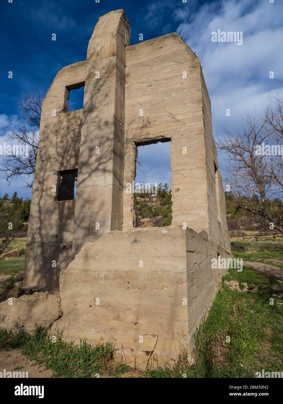 Remains of the family home, Lucas Homestead historic site, Castlewood ...
