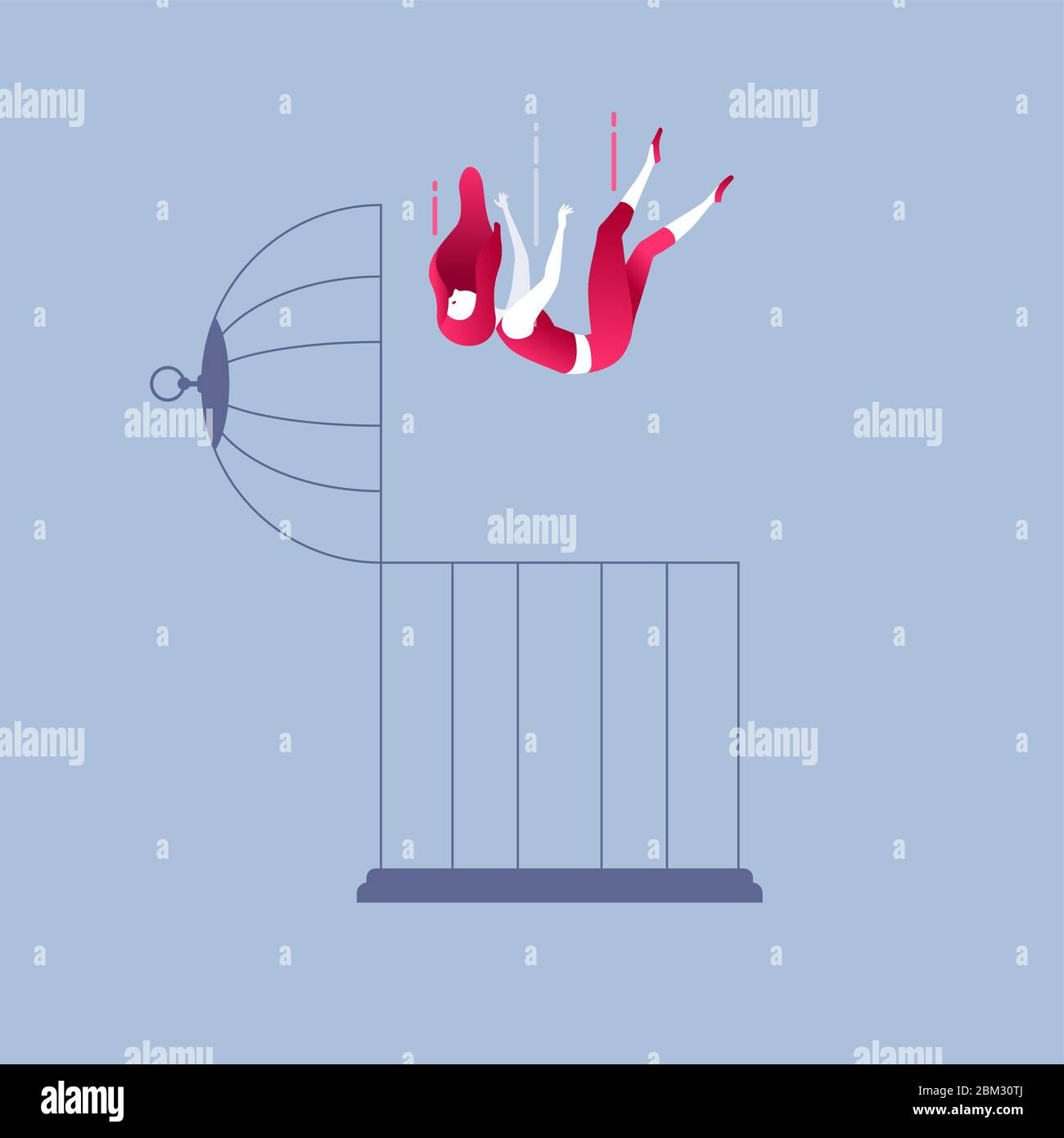 Social distancing, self quarantine and isolation concept vector ...