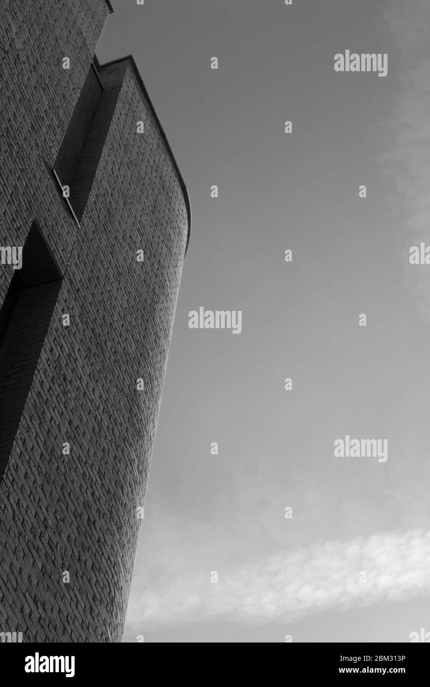 Modern Architecture Detail Brick Windows Smooth Minimal City Lit ...