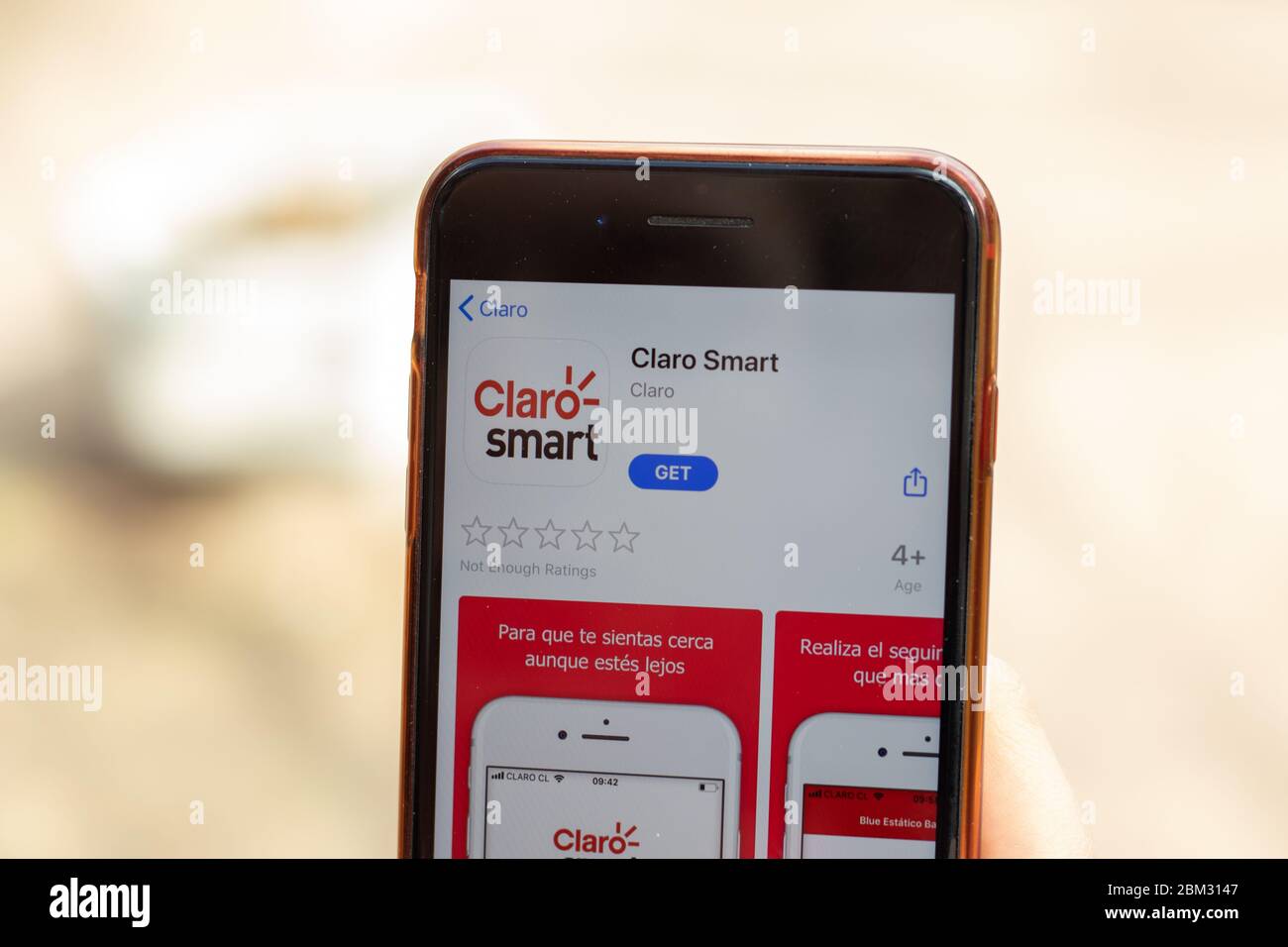 New York, USA - 1 May 2020: Claro Smart app logo close-up on phone ...