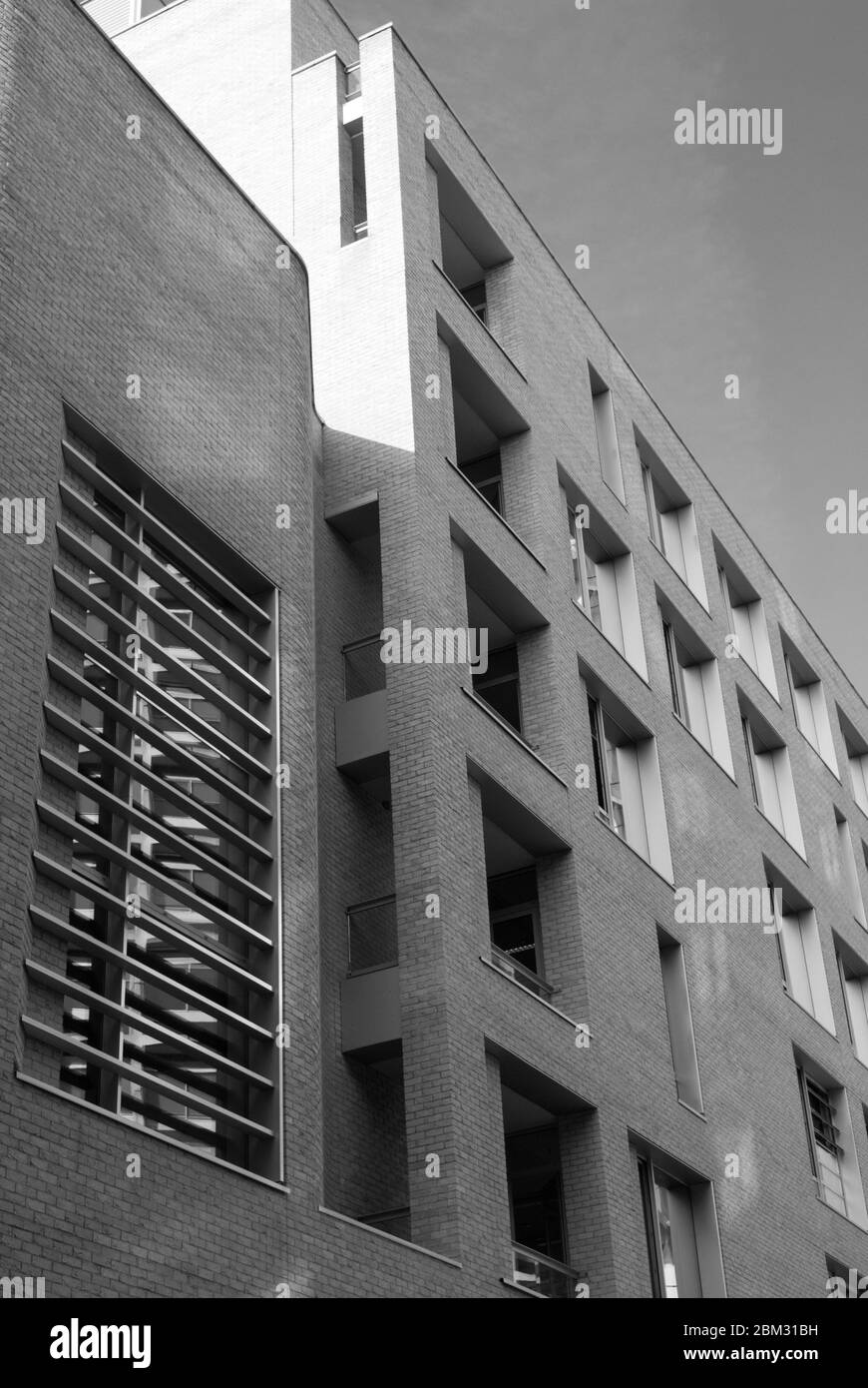 Modern Architecture Detail Brick Windows Smooth Minimal City Lit ...