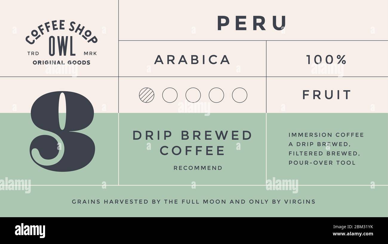 Minimal Label. Typographic modern vintage label Stock Vector Image ...