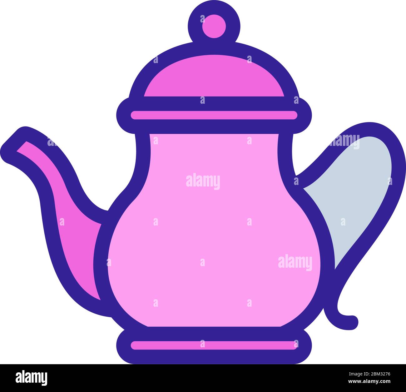 porcelain teapot with lid icon vector outline illustration Stock Vector ...
