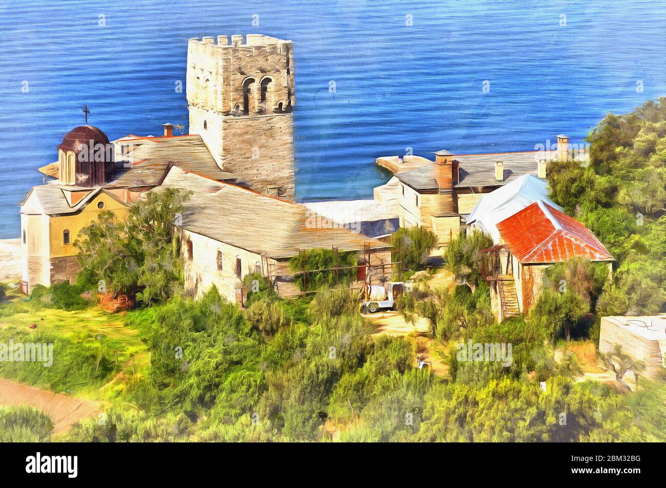 Saint george the zograf monastery hi-res stock photography and images ...