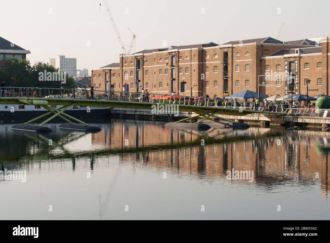 Fluorescent Floating Bridge West India Quay, London, E14 by Jan ...