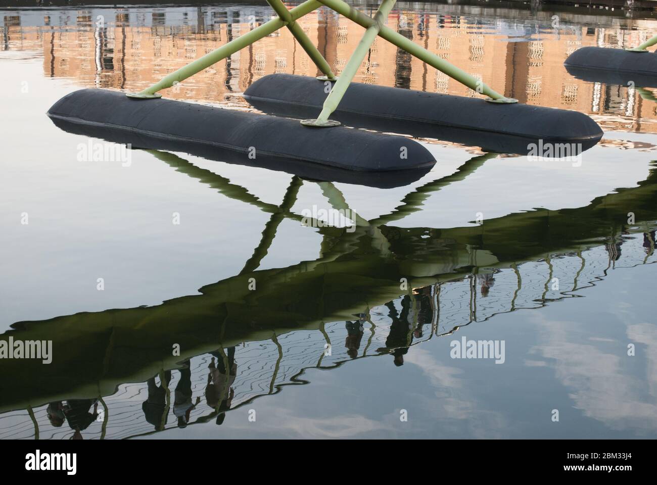 Fluorescent Floating Bridge West India Quay, London, E14 by Jan ...