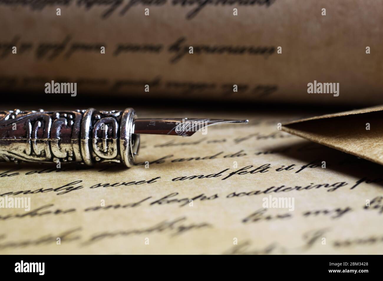 Germany Old Paper With Handwriting High Resolution Stock Photography ...