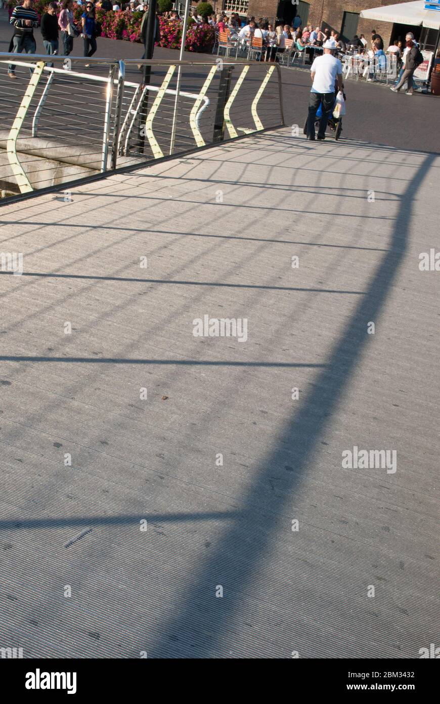 Fluorescent Floating Bridge West India Quay, London, E14 by Jan ...