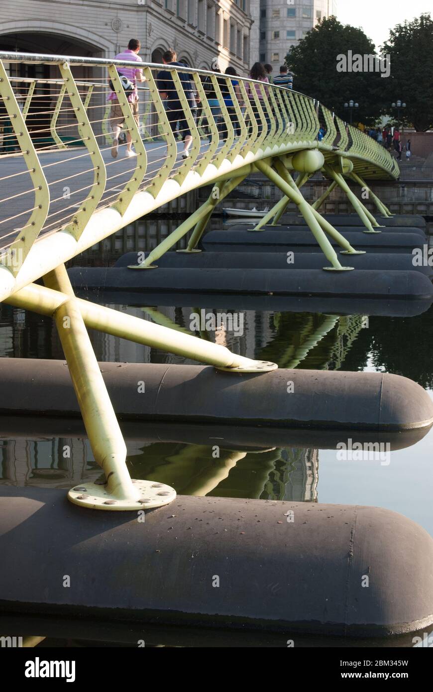Fluorescent Floating Bridge West India Quay, London, E14 by Jan ...
