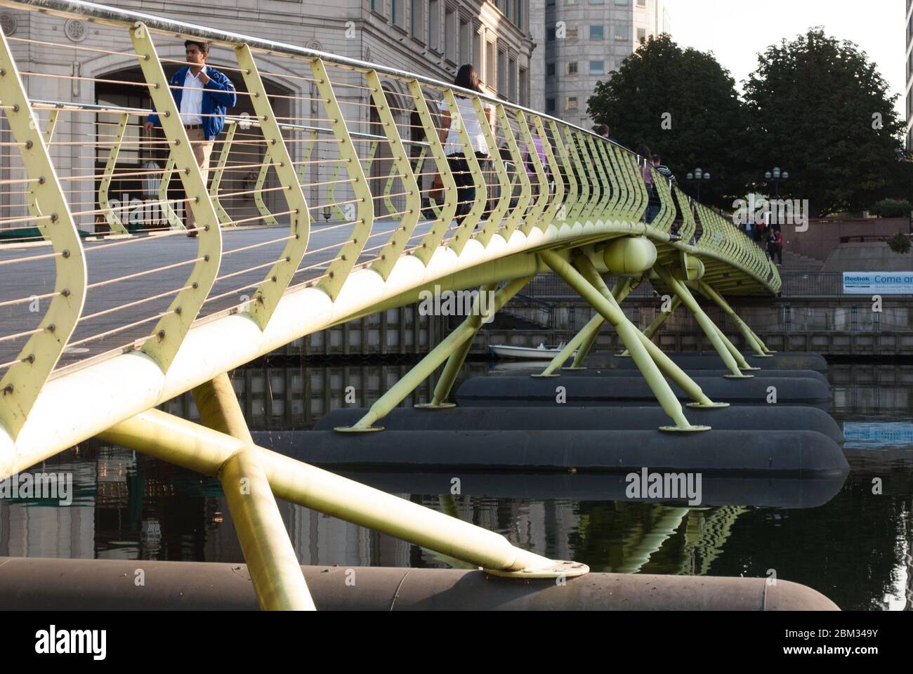 Fluorescent Floating Bridge West India Quay, London, E14 by Jan ...