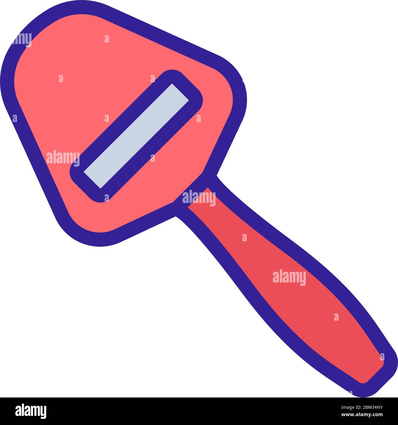 silicone spatula icon vector outline illustration Stock Vector Image ...