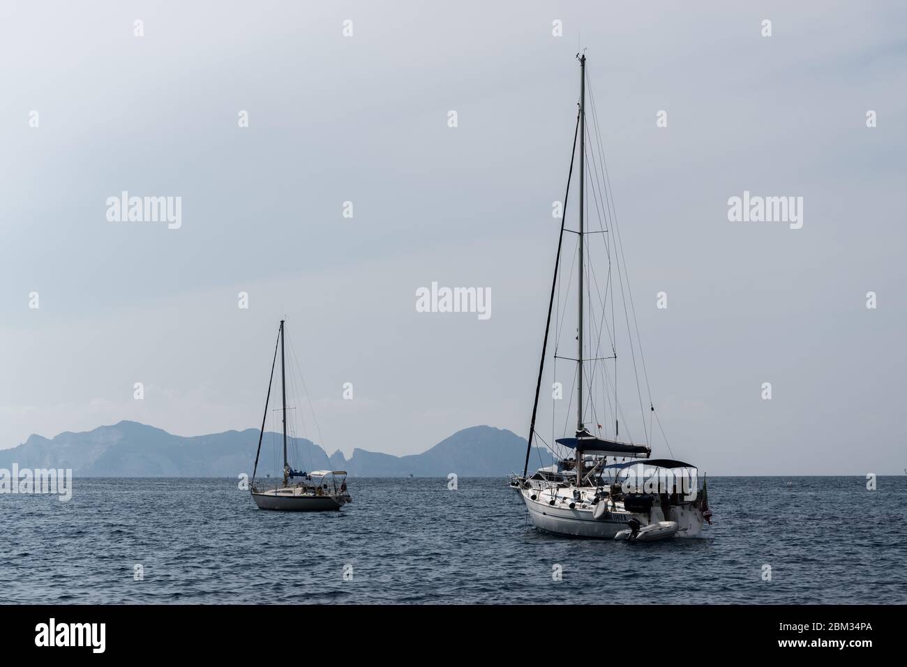 Sailboats in calm sea hi-res stock photography and images - Alamy